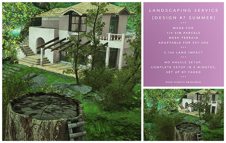Second Life Marketplace - [F] Landscape 7 - Mossy Mountains - SUMMER (1 ...